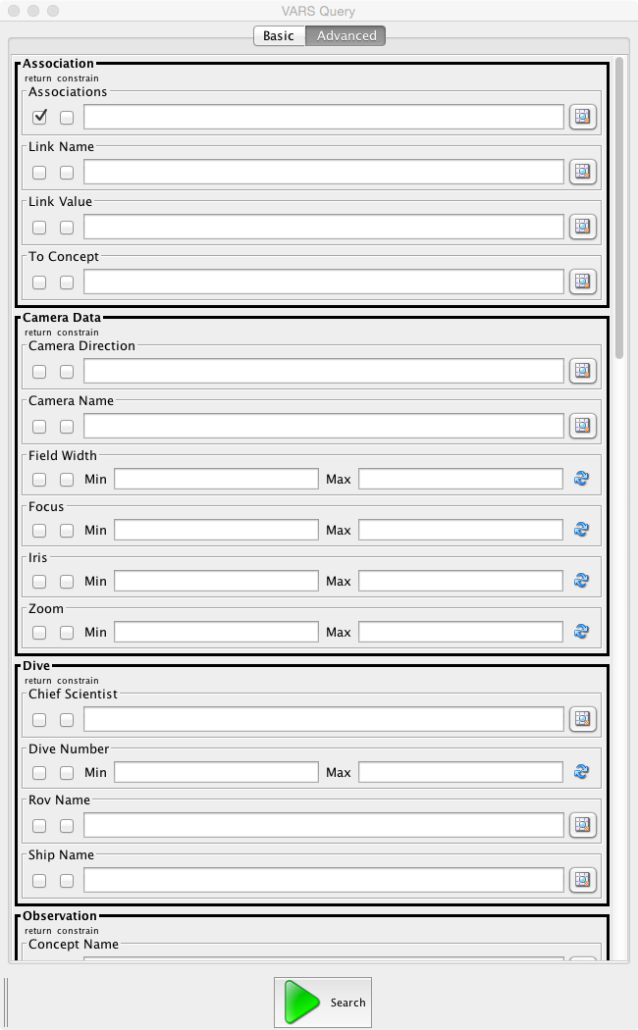 VARS: Query Interface • MBARI