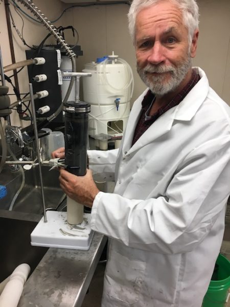 Push-core sampling and whale feeding marks • MBARI