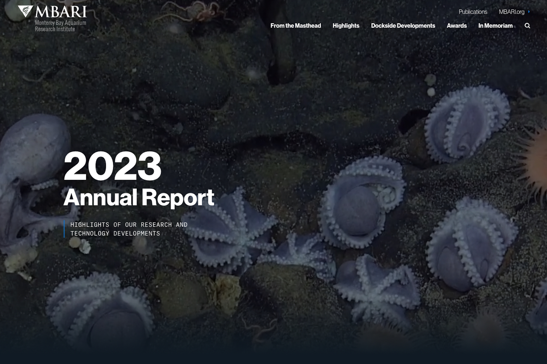 Annual report showcases MBARI’s scientific discoveries and tech developments in 2023 • MBARI