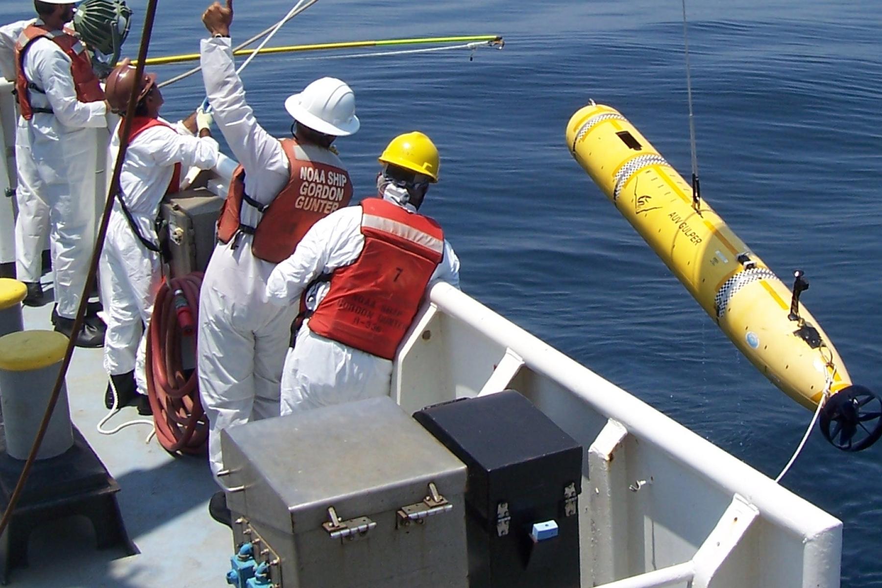 Marine Robots Onboard Intelligence For Capturing Oceanographic